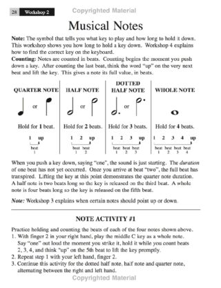 Unique "Classic Series Volume 1" Beginner Piano Method Book